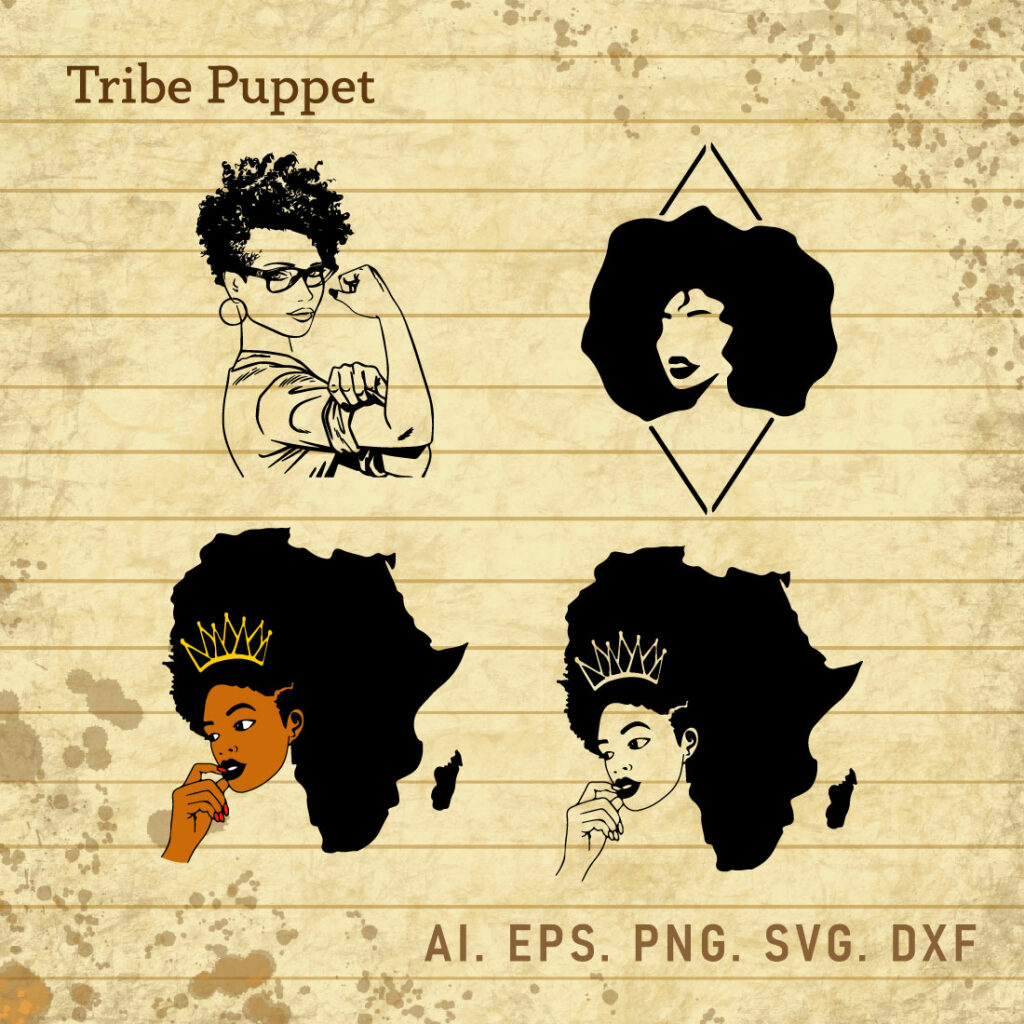 Afro Woman - MasterBundles
