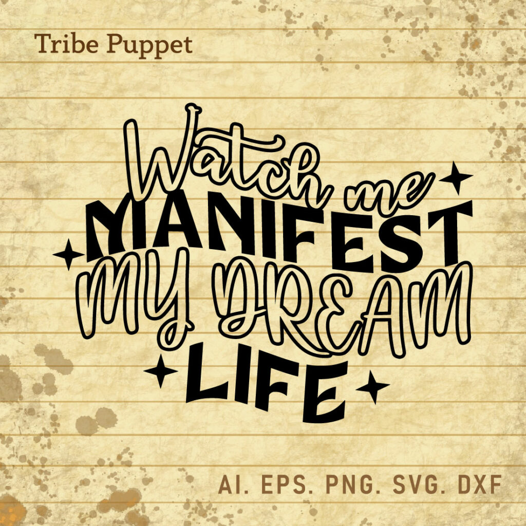 Law of Attraction Typography - MasterBundles