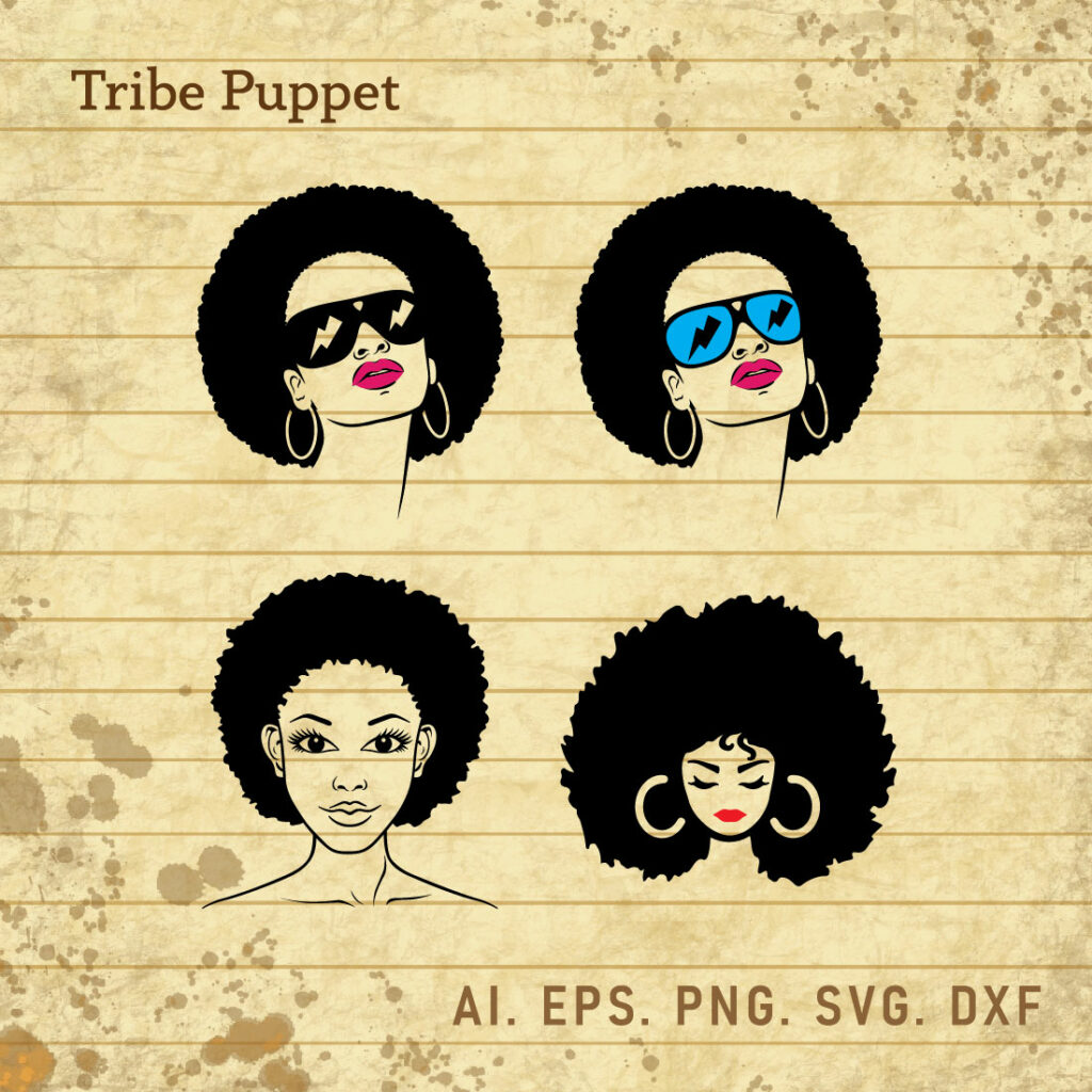 Afro Woman - MasterBundles