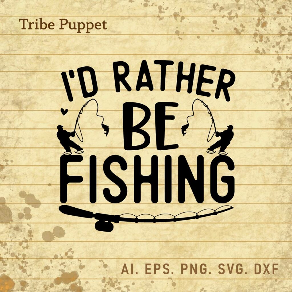 Fishing Typography - MasterBundles
