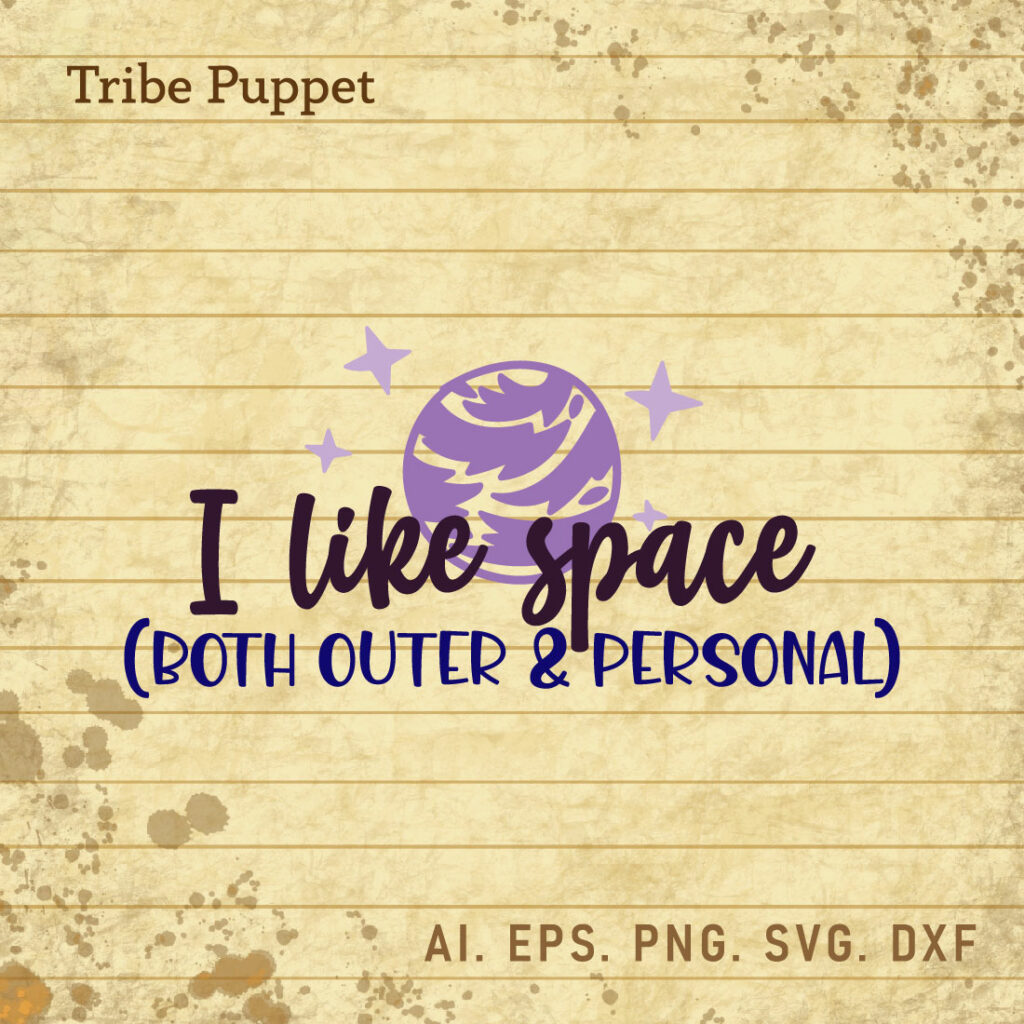 Moon Space Quote - MasterBundles