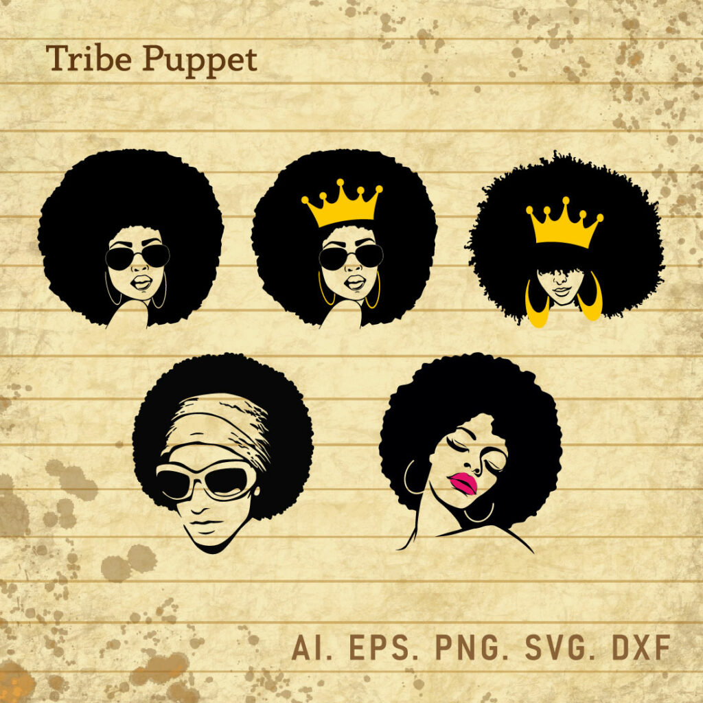 Afro Woman - MasterBundles