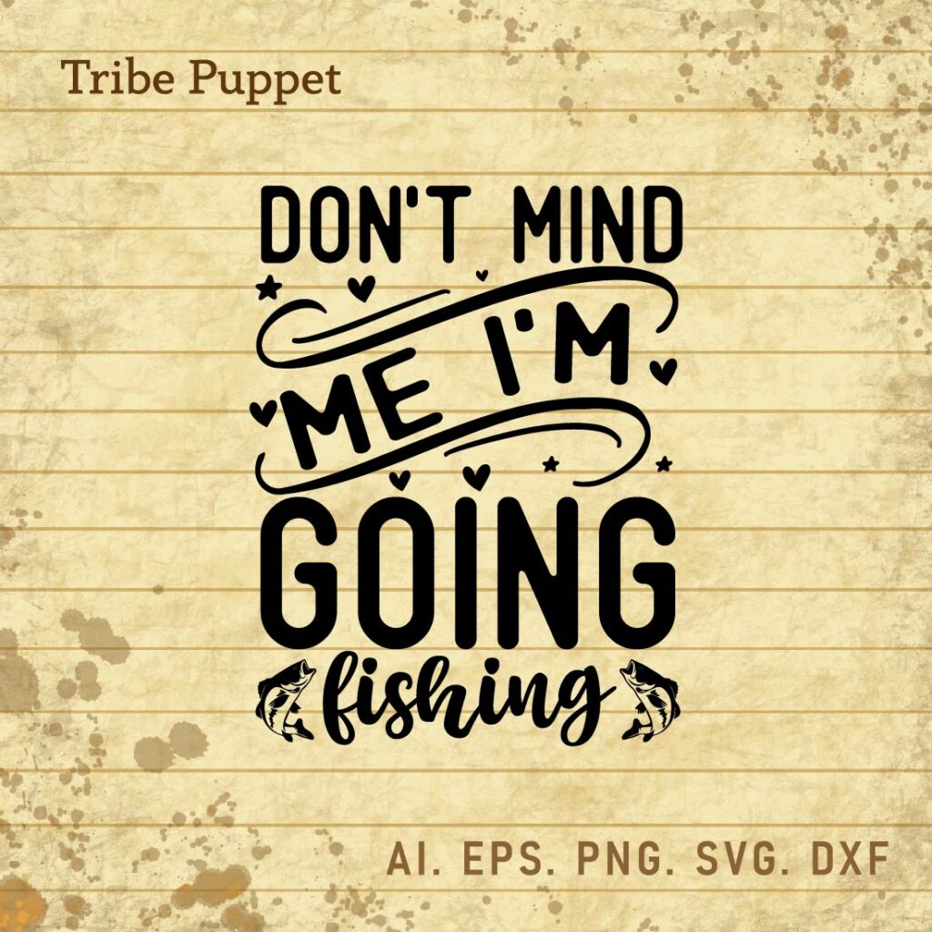 Fishing Typography - MasterBundles