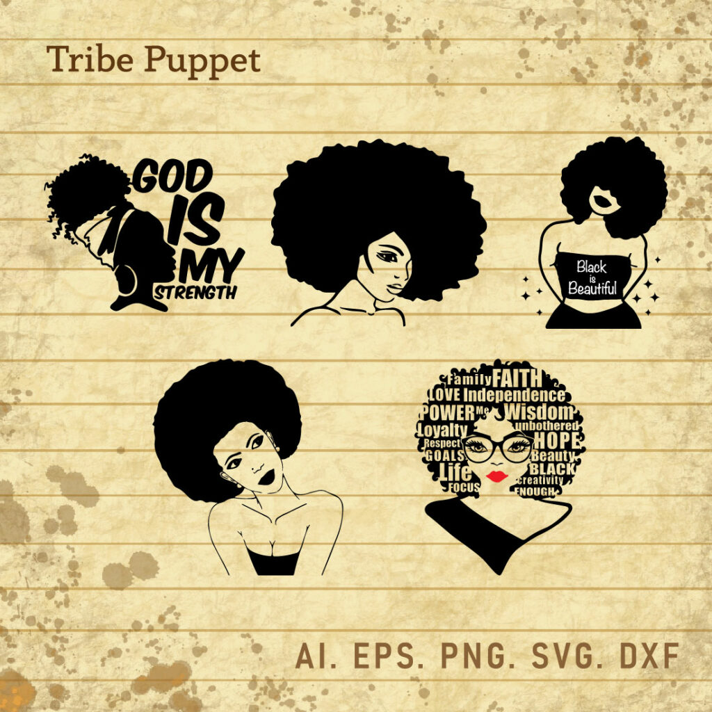 Afro Woman - MasterBundles