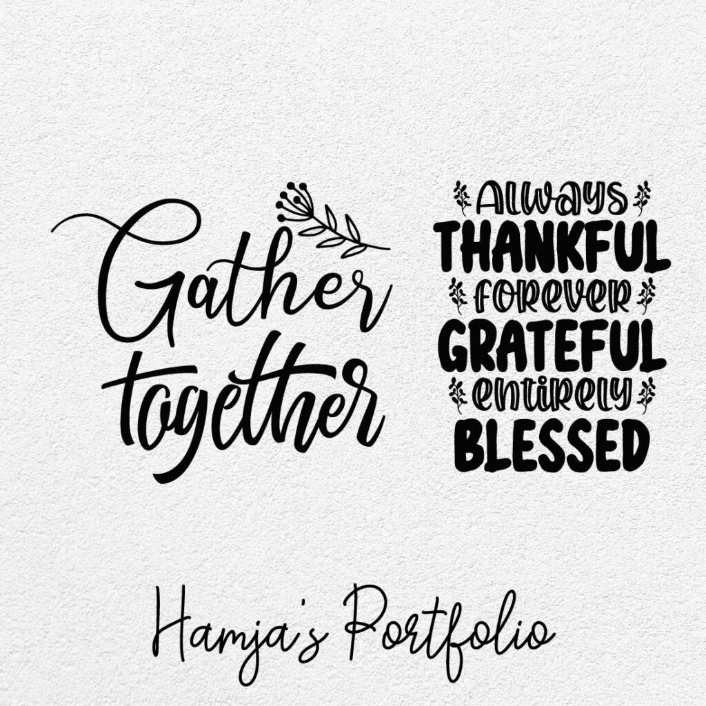 Gather together Typography Svg - MasterBundles