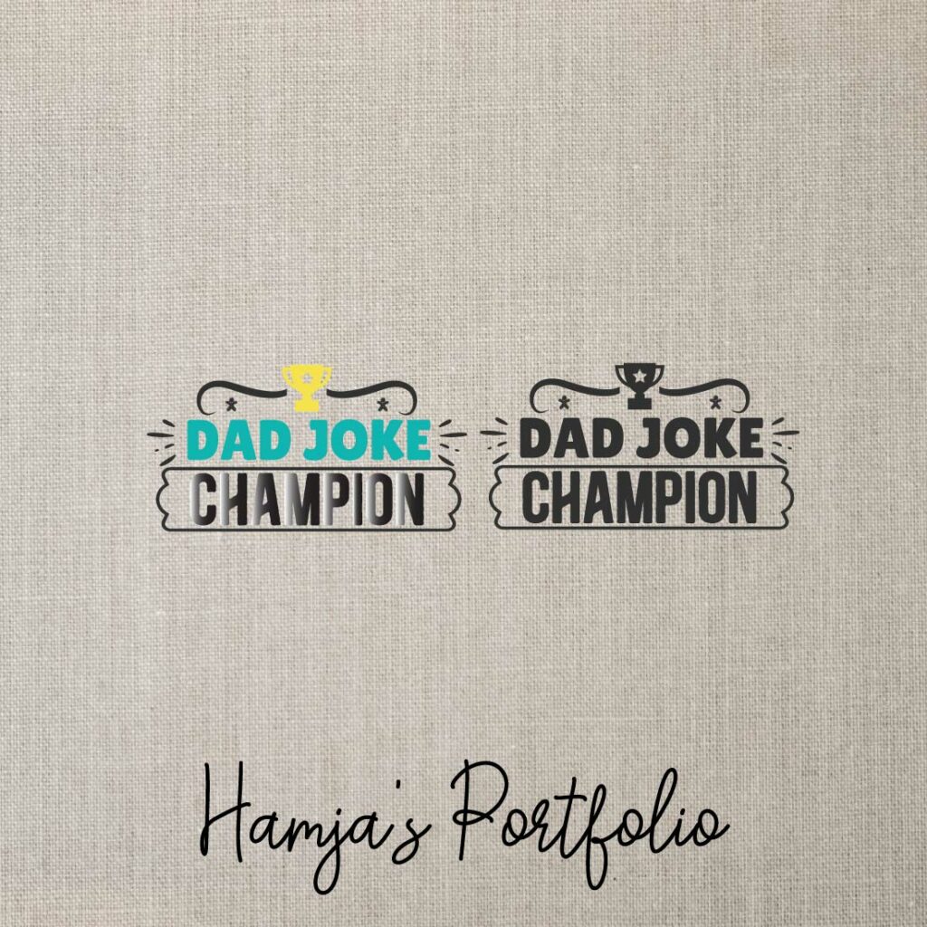Dad Joke Champion Vector – MasterBundles