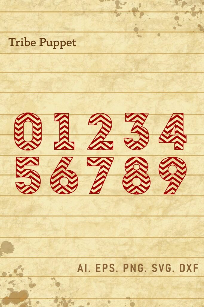 Chevron Numbers bundle - MasterBundles