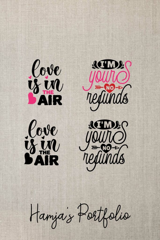 Love Typography Vector – MasterBundles