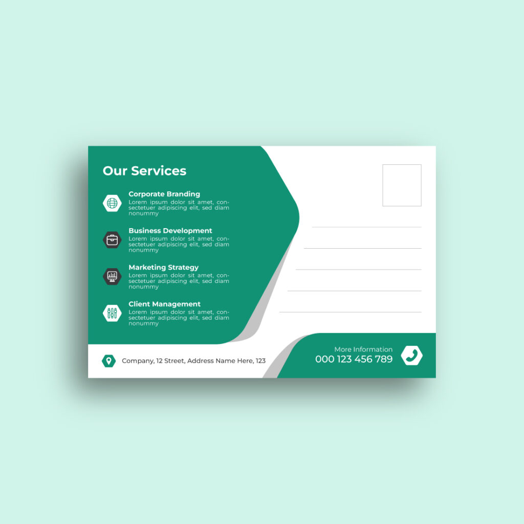 02: creative marketing postcard design templates - MasterBundles