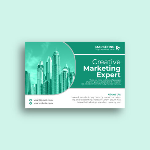 02: creative marketing postcard design templates - MasterBundles