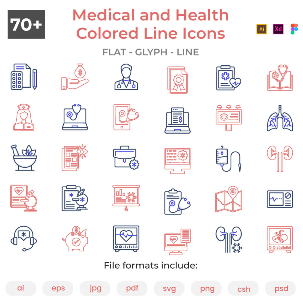 Creative design Icons of Medical and Healthcare - MasterBundles
