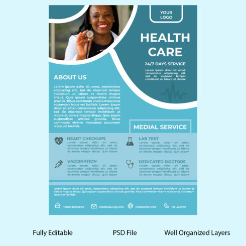 Medical healthcare flyer design - MasterBundles