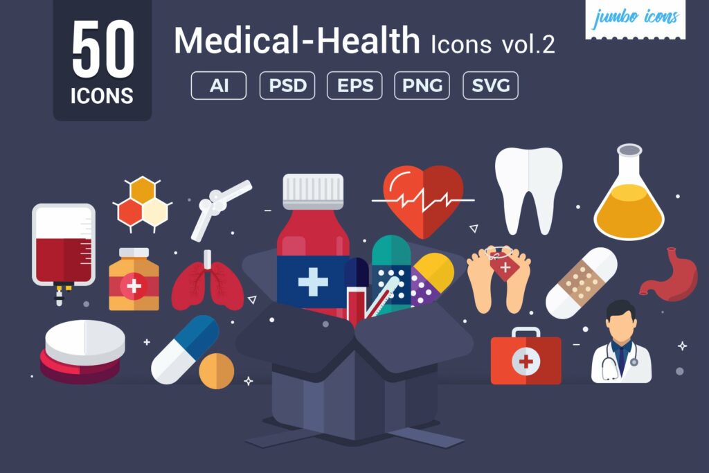 Medical / Health Vector Icons V2 – MasterBundles