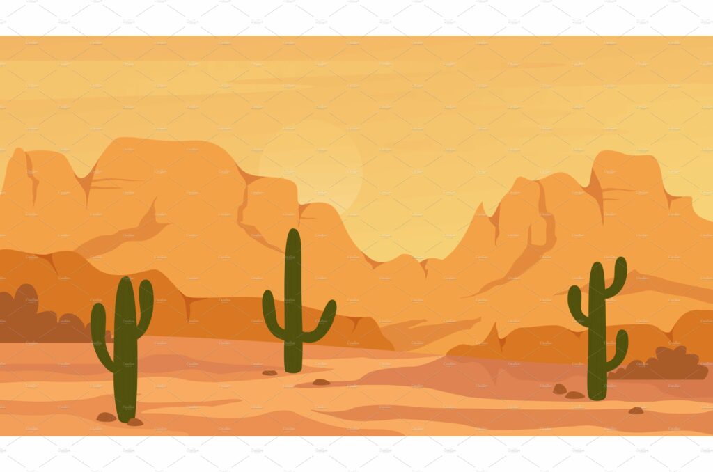 Mexican desert nature landscape – MasterBundles