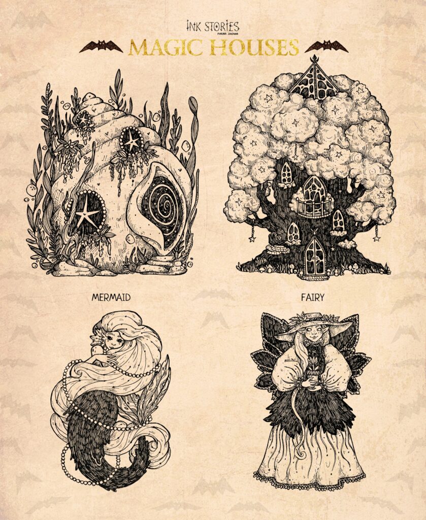 Magic Houses – MasterBundles