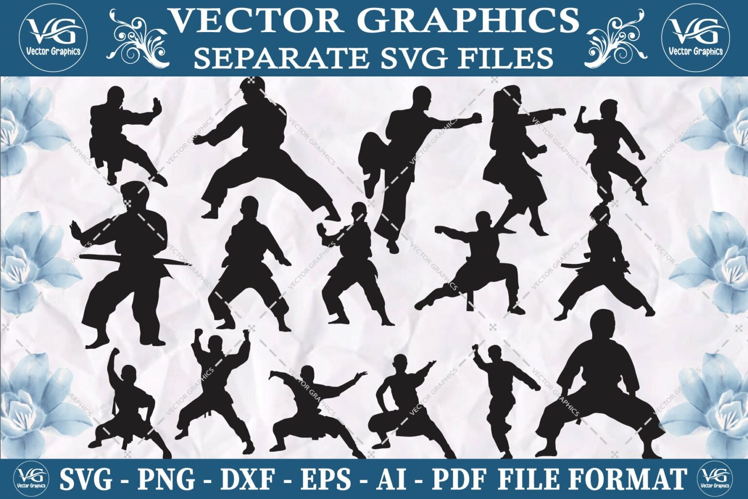 karate kung fu SVG vector file – MasterBundles