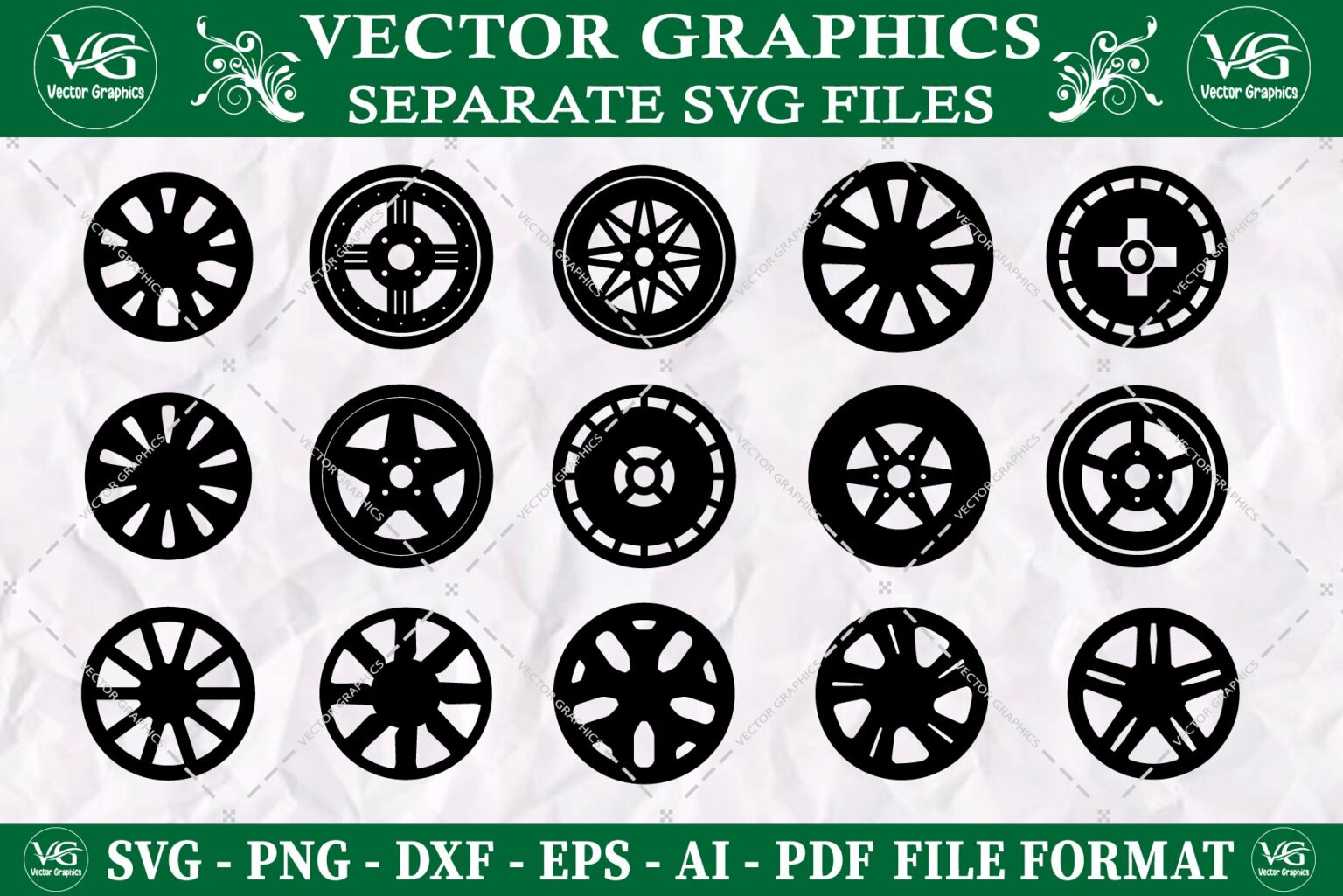 Car Wheels SVG Bundle, Tires svg – MasterBundles