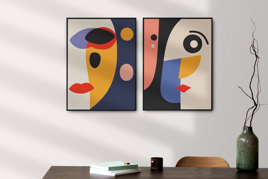Colorful and Expressive Abstract Art Prints Inspired by Masks ...