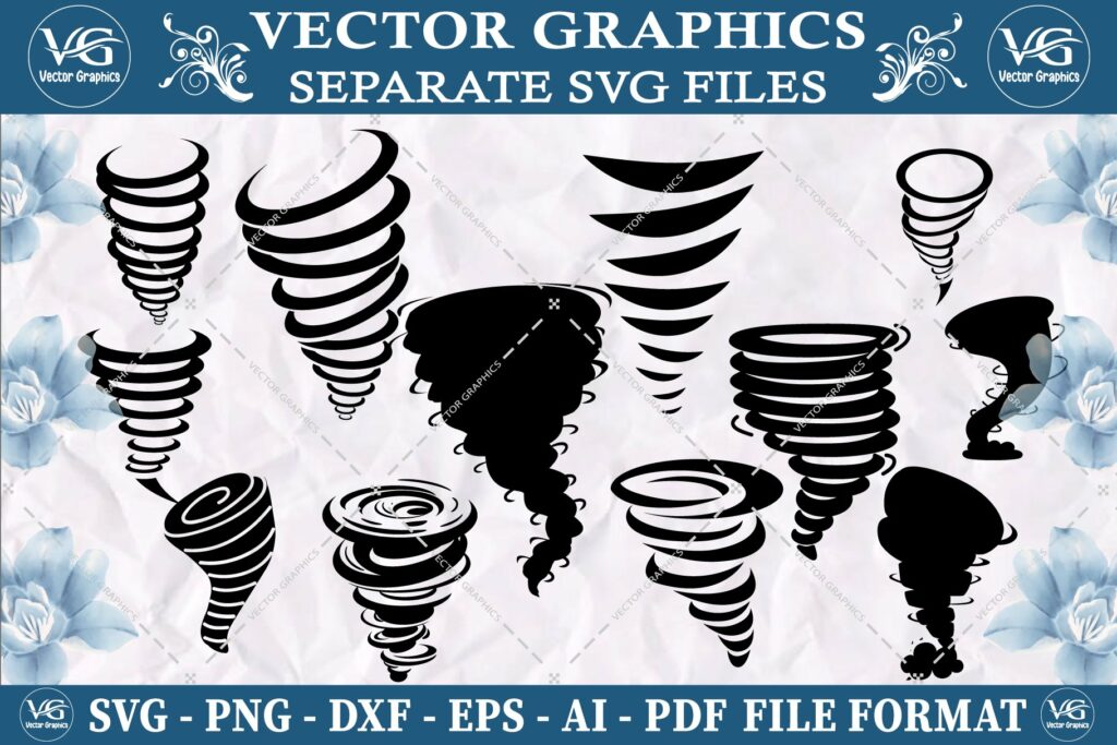 Tornado svg design bundle file – MasterBundles