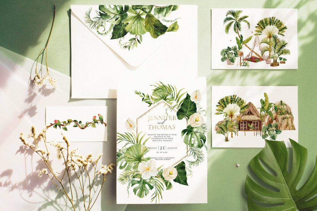 Tropical jungle - watercolor set – MasterBundles
