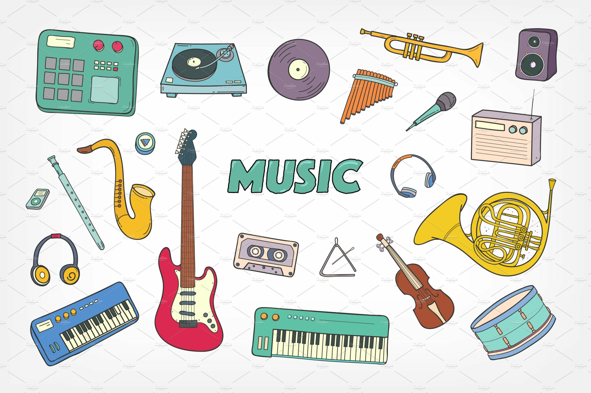 Various musical instruments – MasterBundles