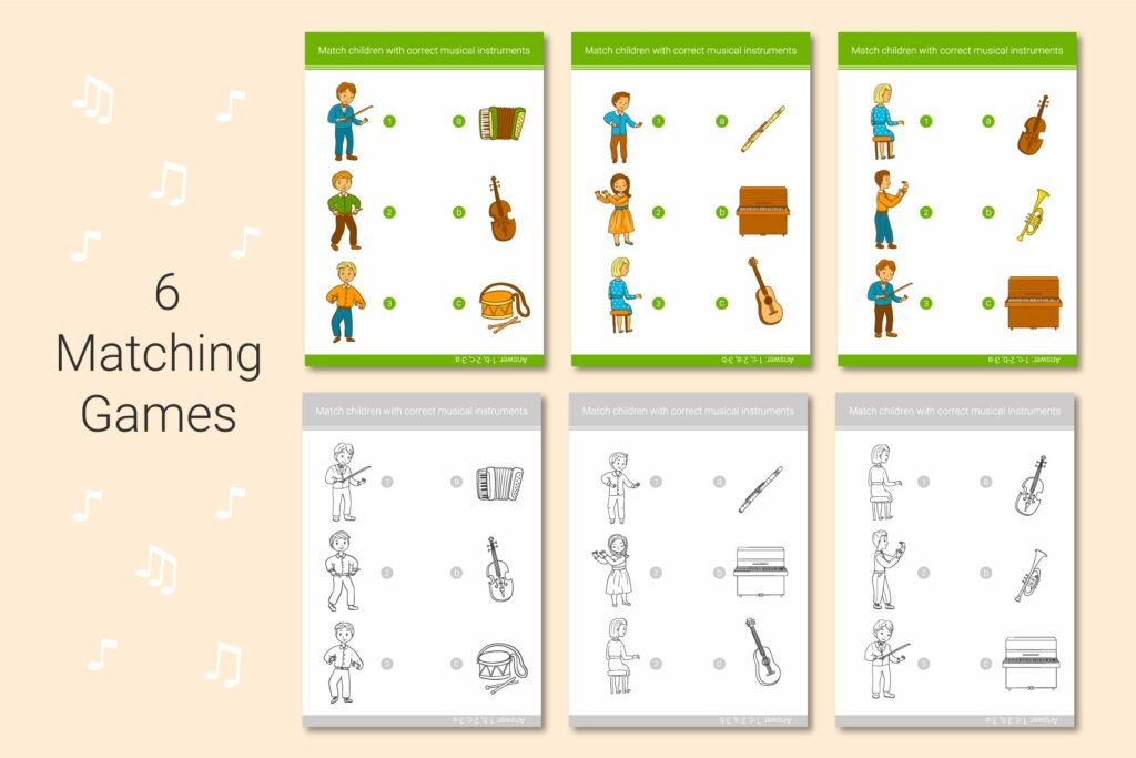 Musical Instruments Kids Activities – MasterBundles