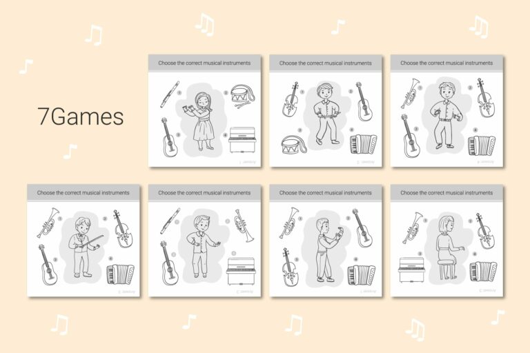 Musical Instruments Kids Activities – MasterBundles