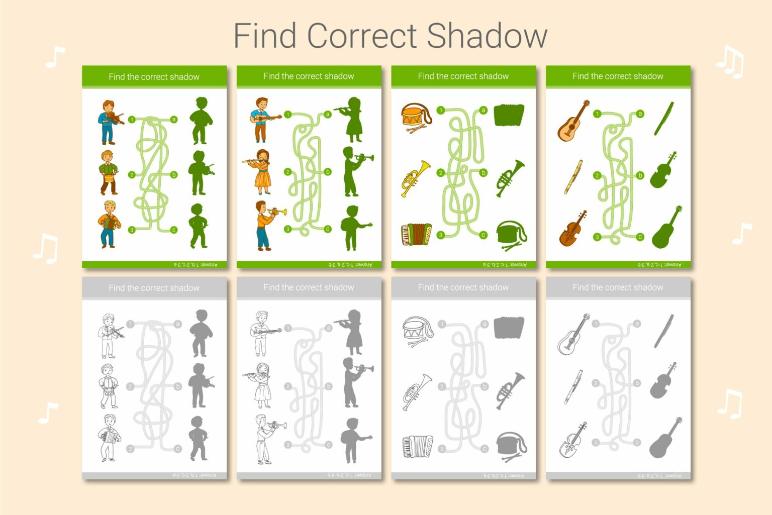 Musical Instruments Kids Activities – MasterBundles