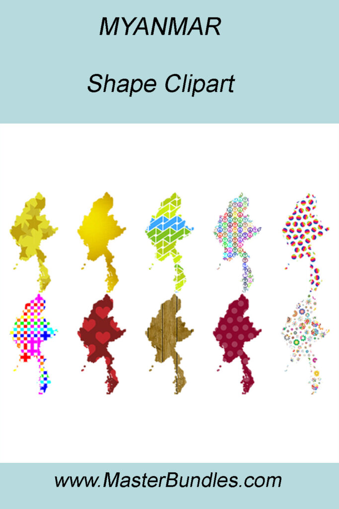 MYANMAR SHAPE CLIPART ICONS - MasterBundles