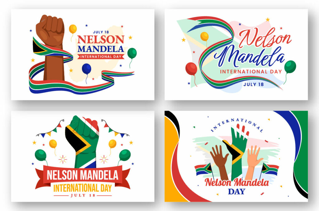 16 Nelson Mandela International Day Illustration - MasterBundles