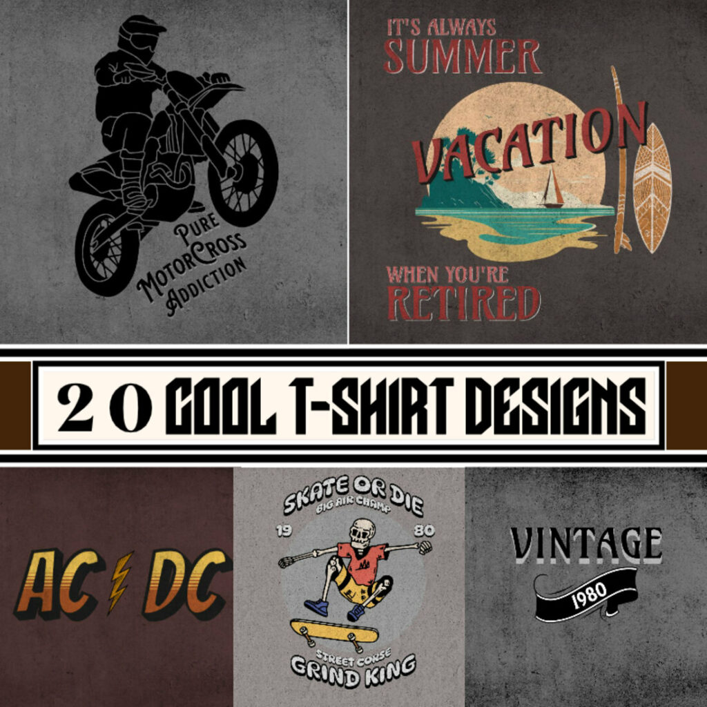 20 Cool T-Shirt Designs - MasterBundles