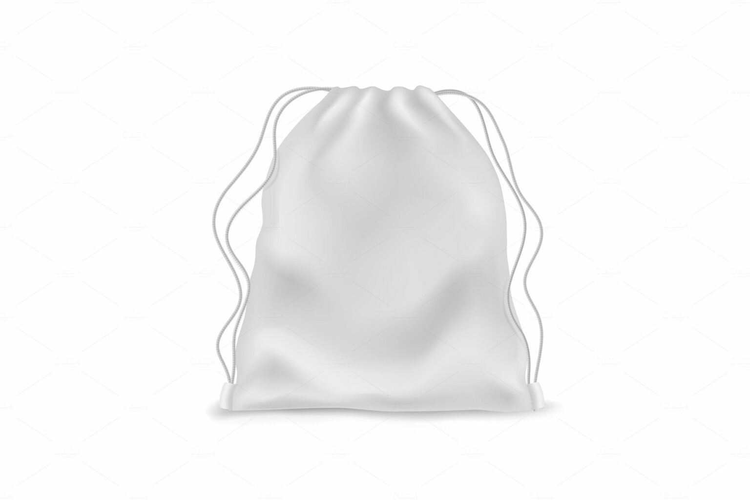 Realistic backpack mockup. White – MasterBundles