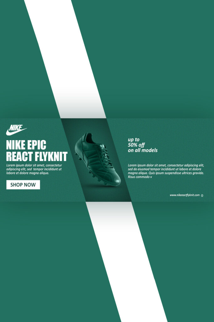 Nike Epic React flyknit banner - MasterBundles
