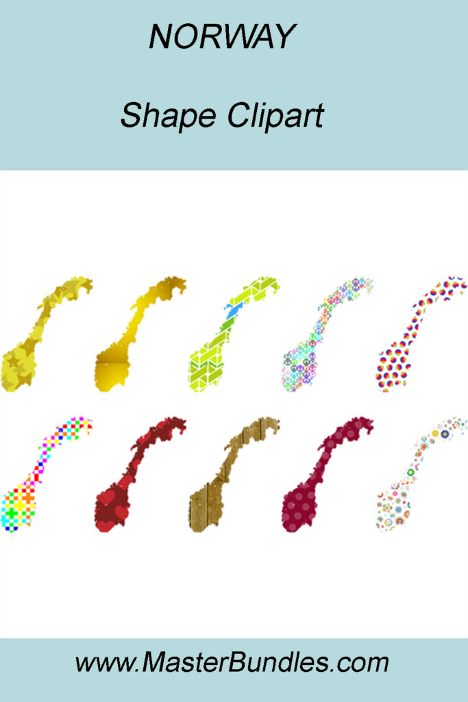 NORWAY SHAPE CLIPART ICONS - MasterBundles