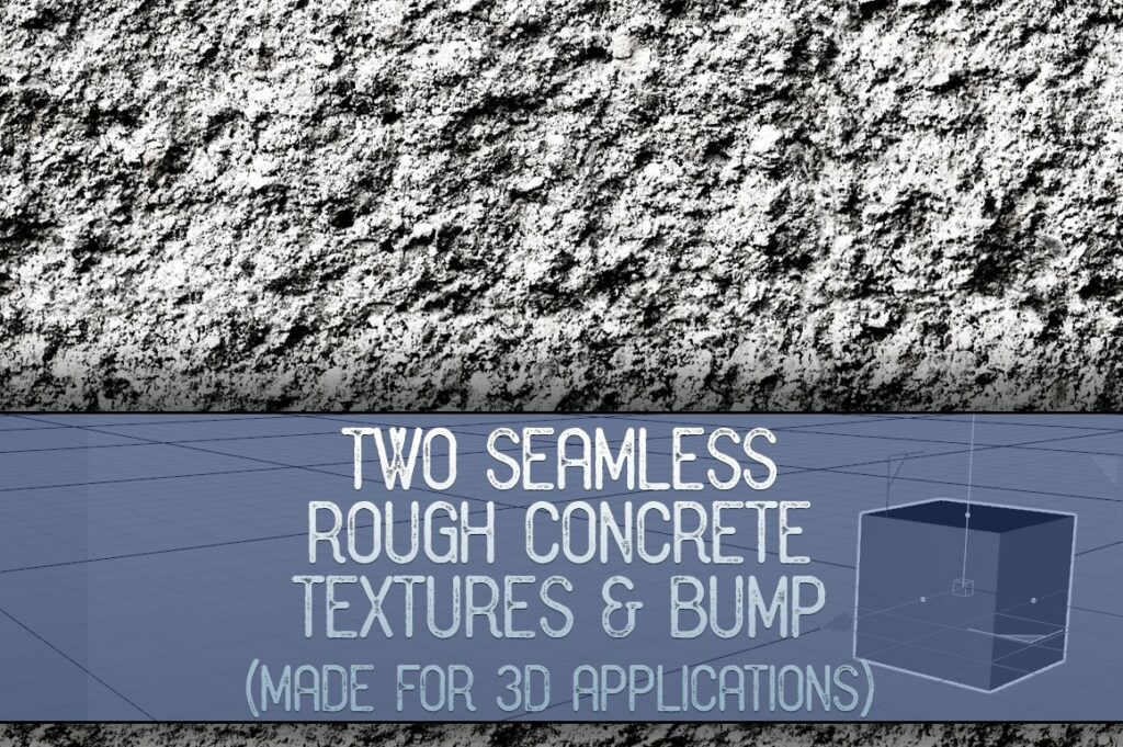 Two Seamless Rough Concrete Textures – MasterBundles