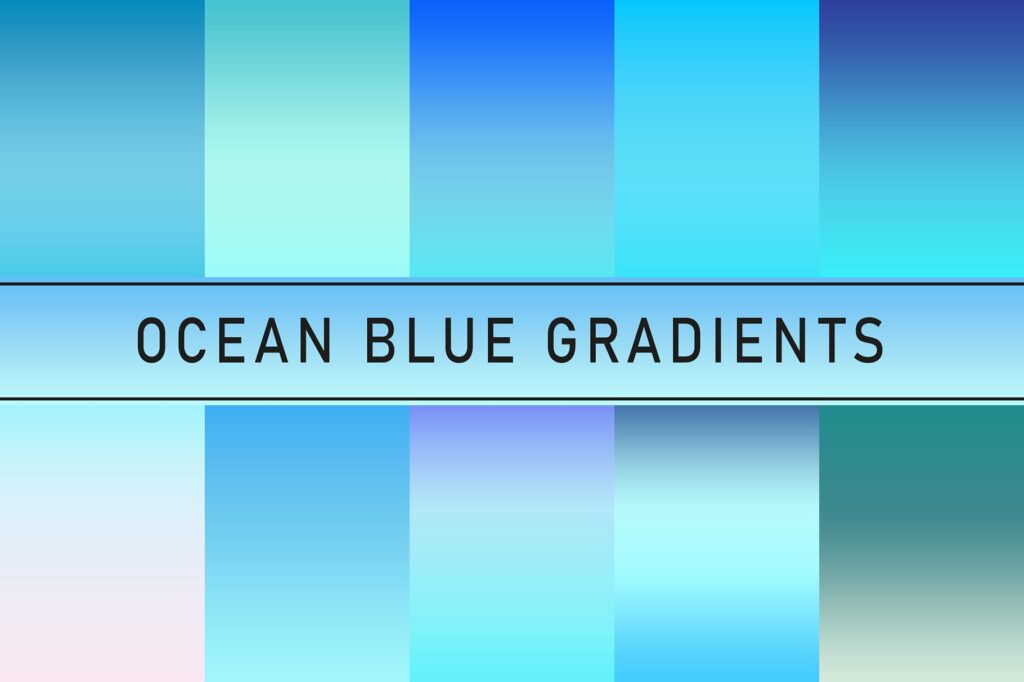 Ocean Blue Gradients – MasterBundles