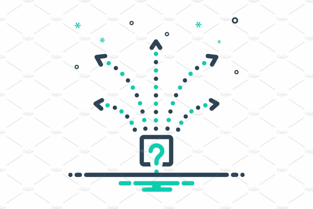 Option question mark mix icon – MasterBundles