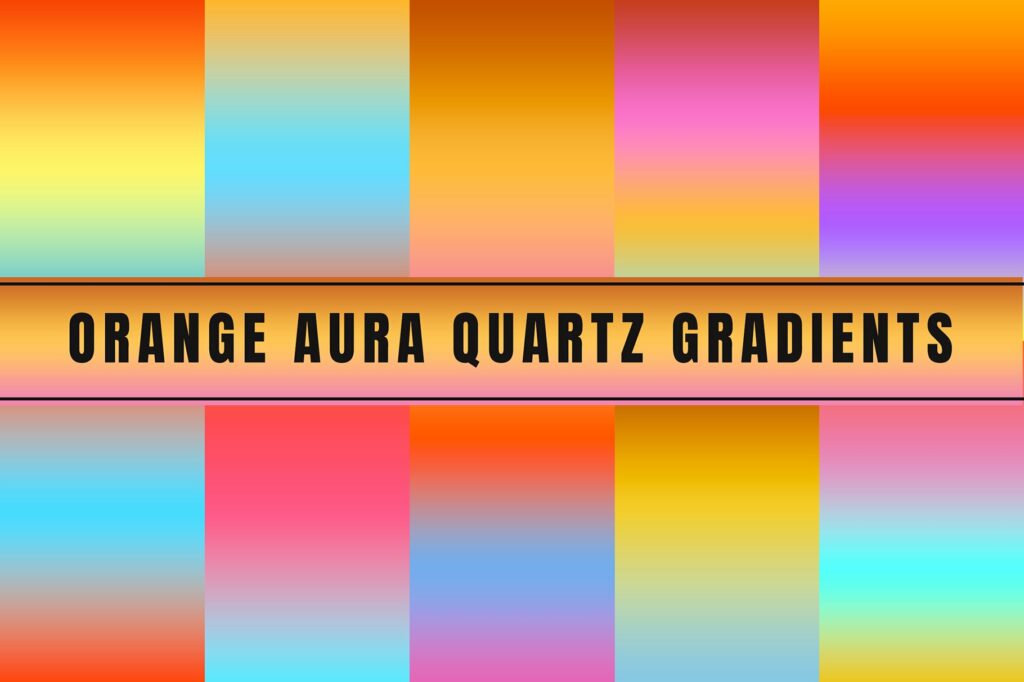 Orange Aura Quartz Gradients – MasterBundles