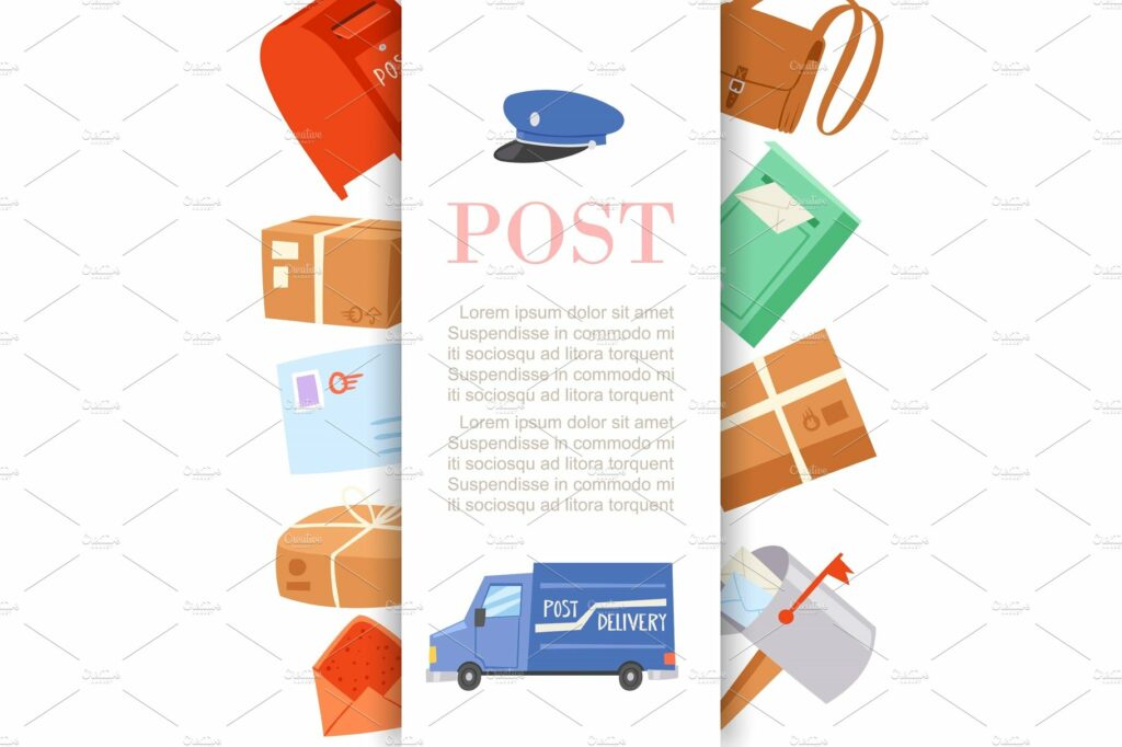 Post office letters and parcels – MasterBundles