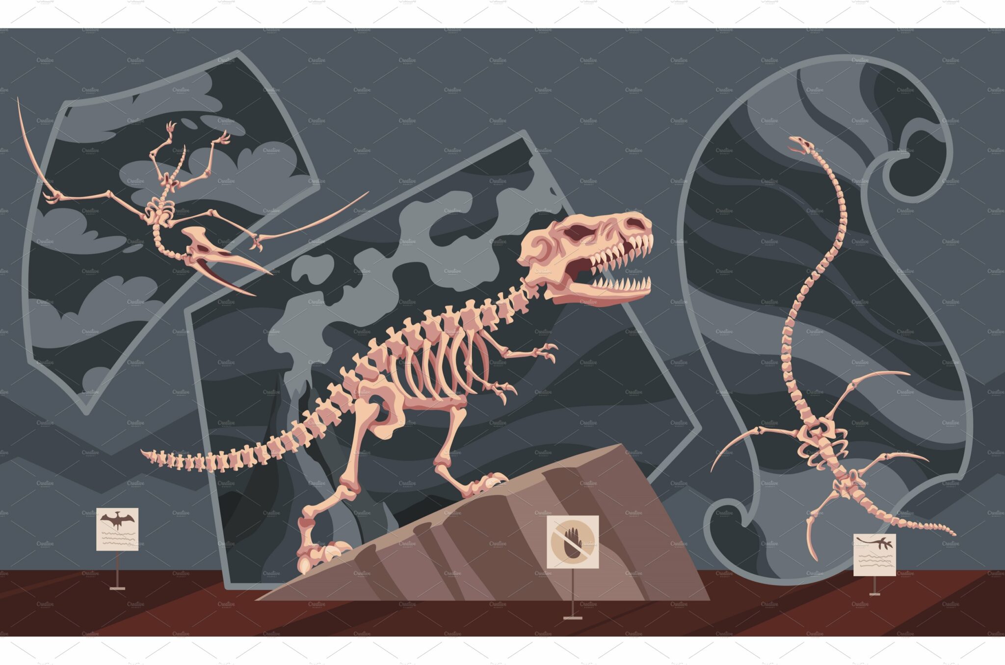Paleontological museum interior – MasterBundles