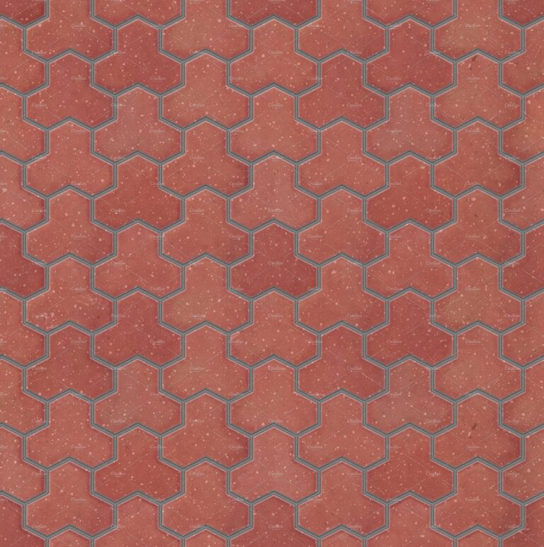 Trihex pavers seamless texture set – MasterBundles