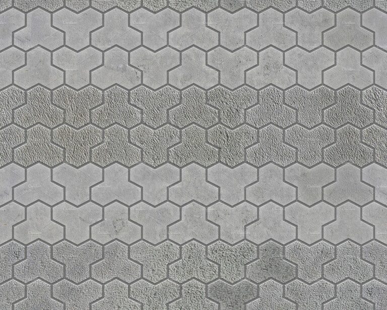 Trihex pavers seamless texture set – MasterBundles