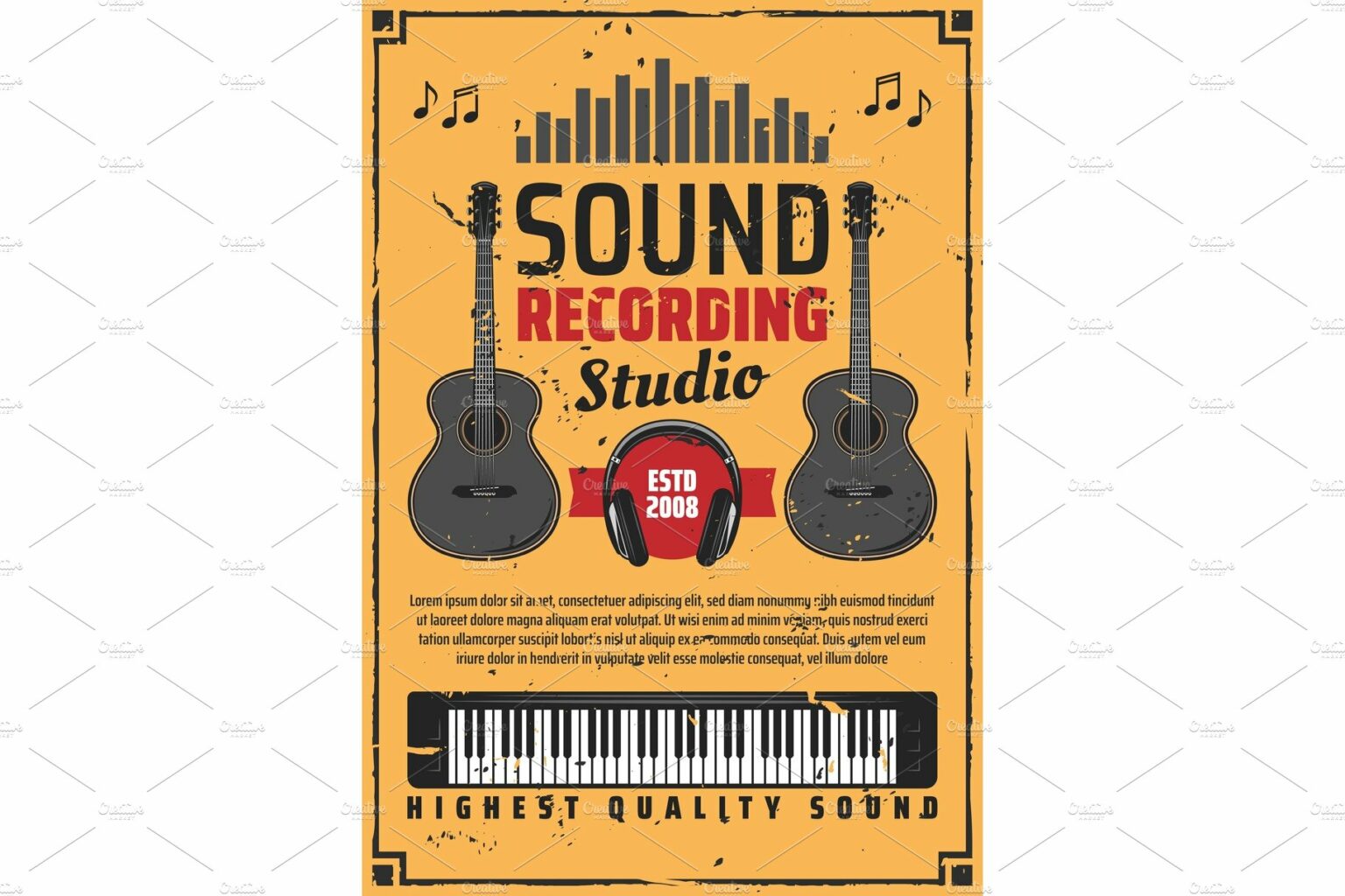 Sound recording studio and music – MasterBundles
