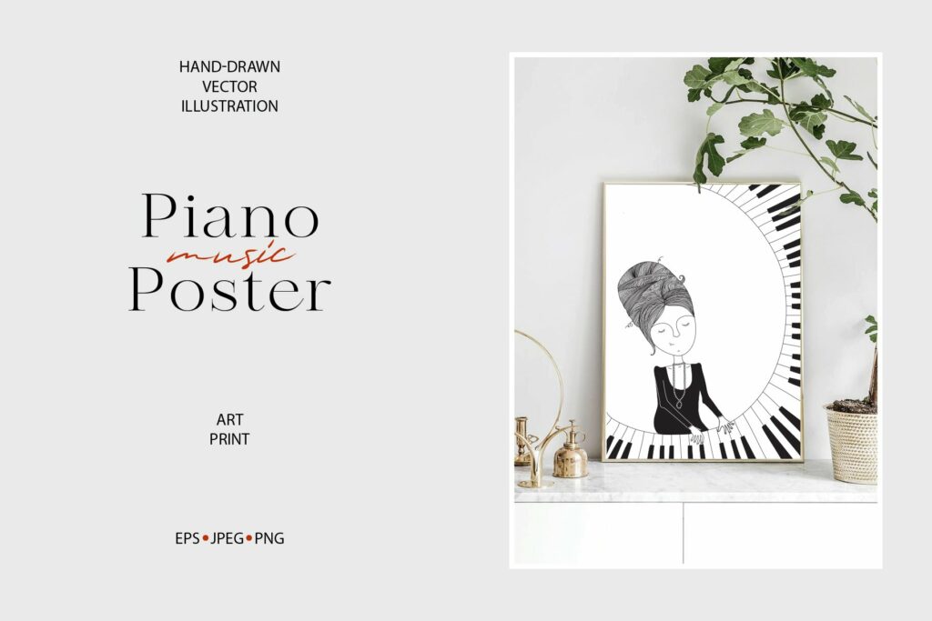 Piano Poster – MasterBundles