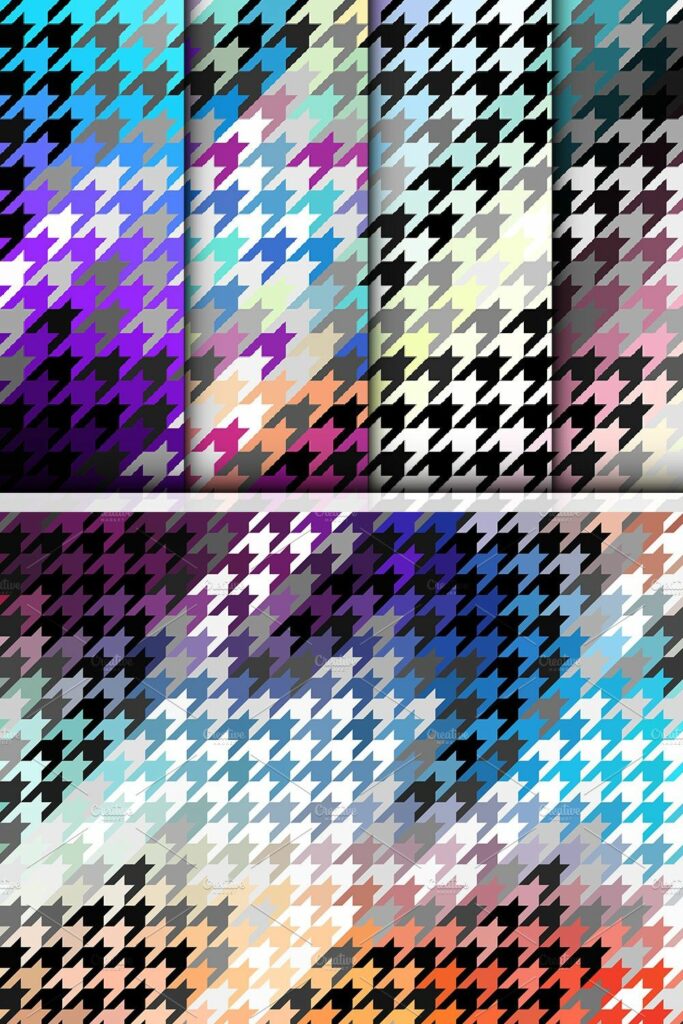 10 houndstooth patterns – MasterBundles