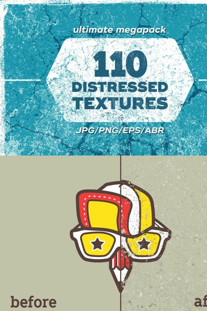 110 Distressed Textures – MasterBundles