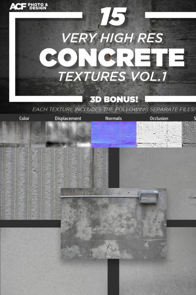 15 Concrete Texture Bundle – MasterBundles