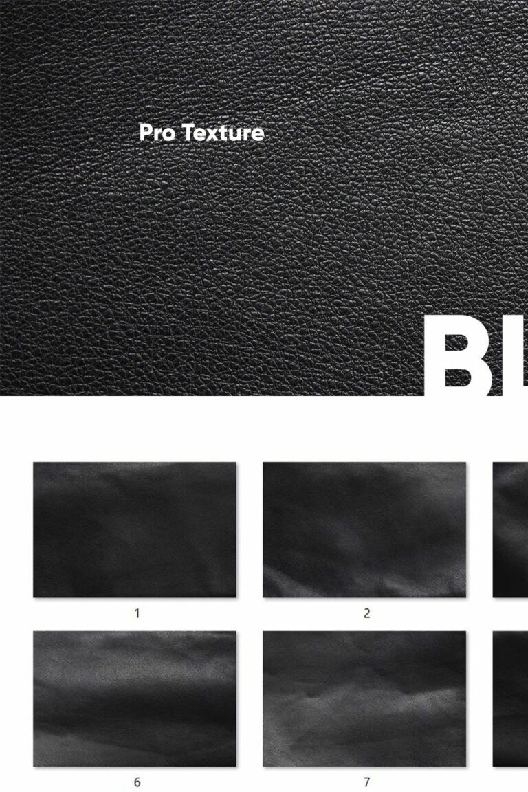 20 Black Leather Textures HQ – MasterBundles