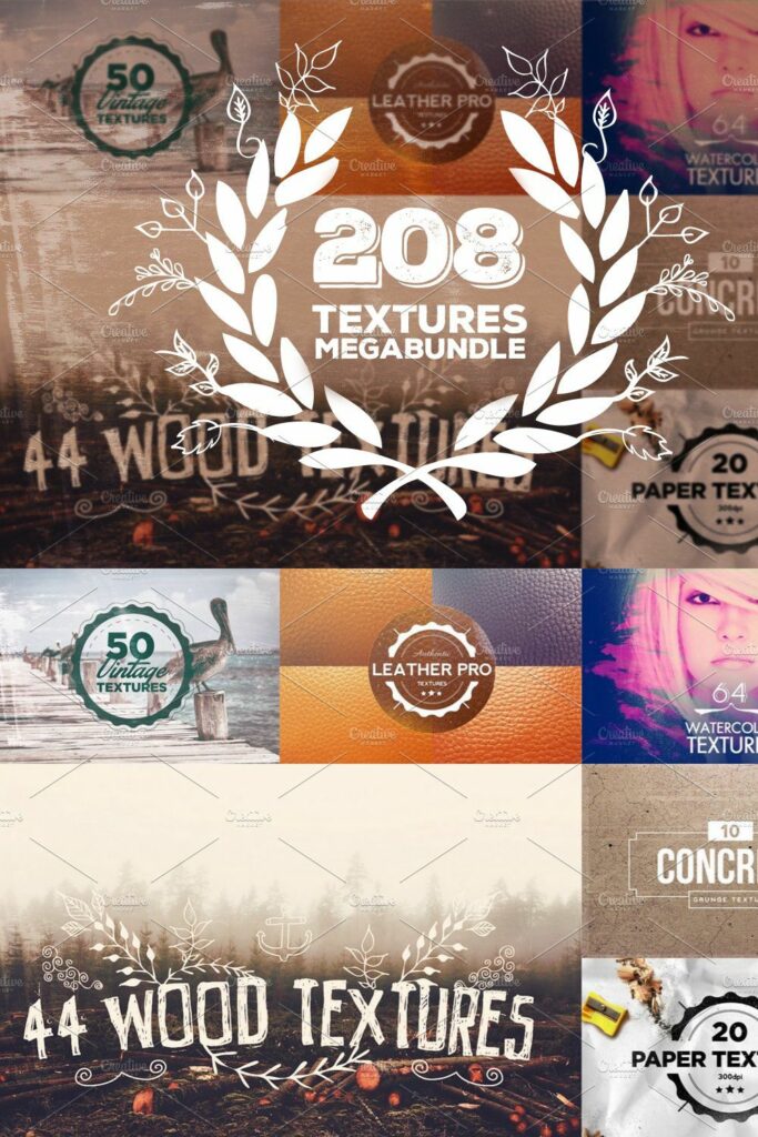 208 Textures Megabundle – MasterBundles