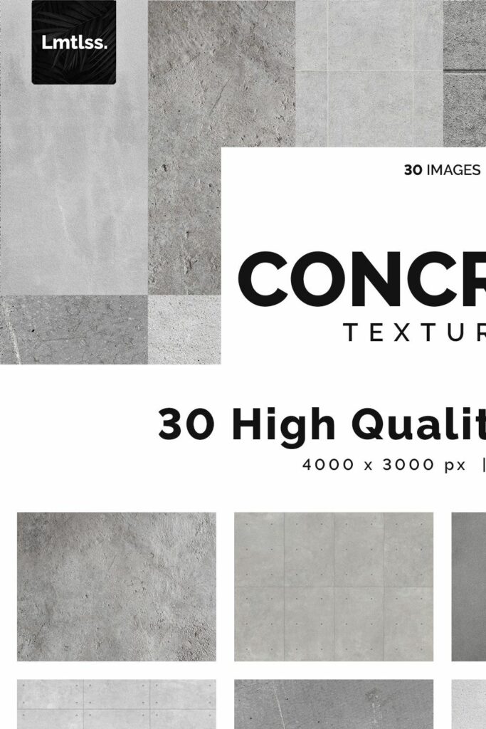 30 Concrete Textures – MasterBundles